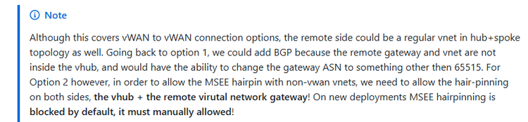 vWAN to vWAN Connectivity Options | Microsoft Community Hub