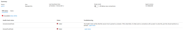 How to fix error in AVD with VMs not being added to host pool or AD ...