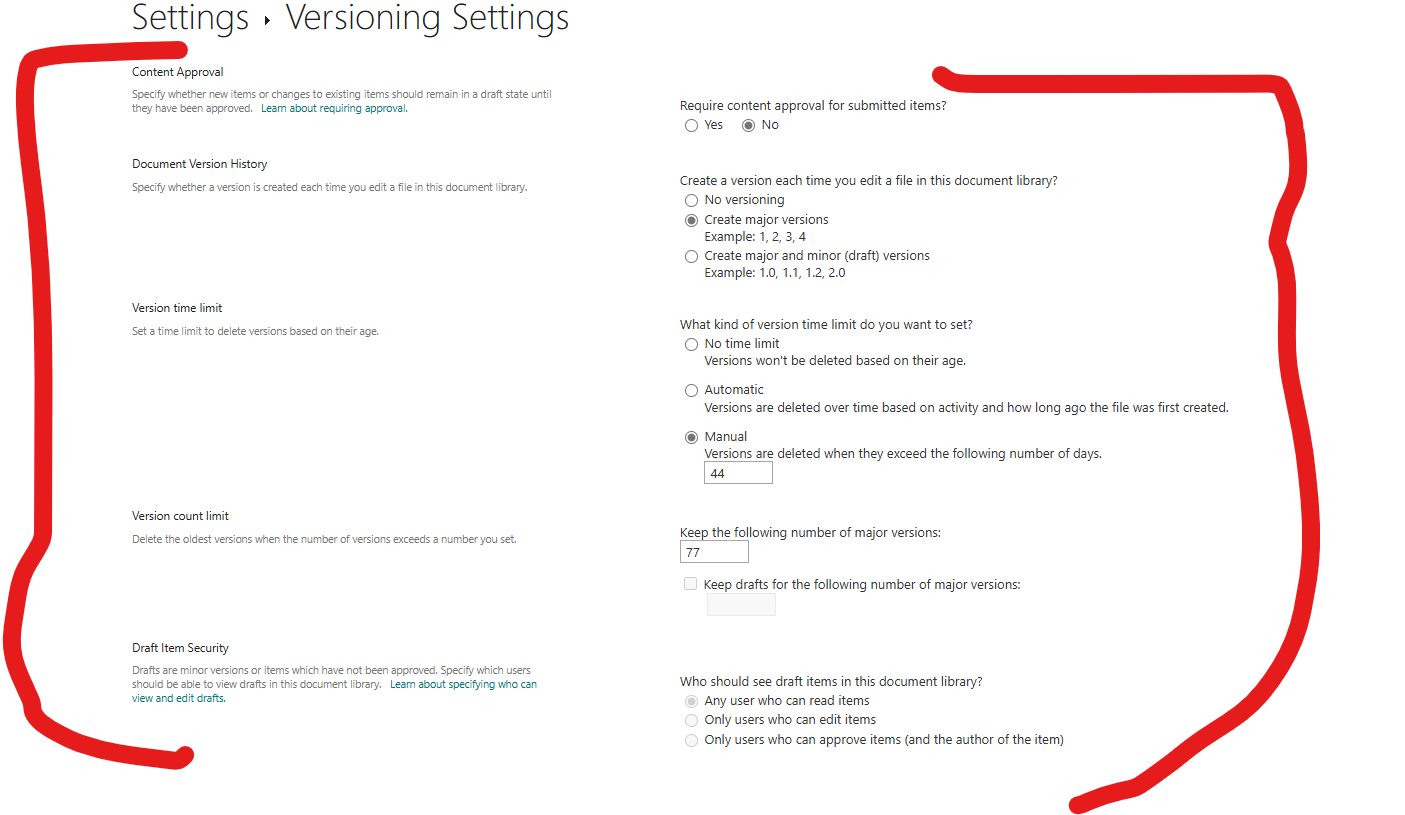Can we disable the versioning changes on the libraries and only force ...