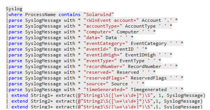 Microsoft Sentinel - Custom ASIM Parser for Solarwind Data source ...