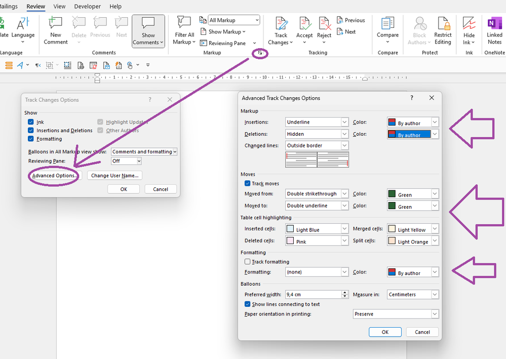 Track changes by author doesn't work | Microsoft Community Hub