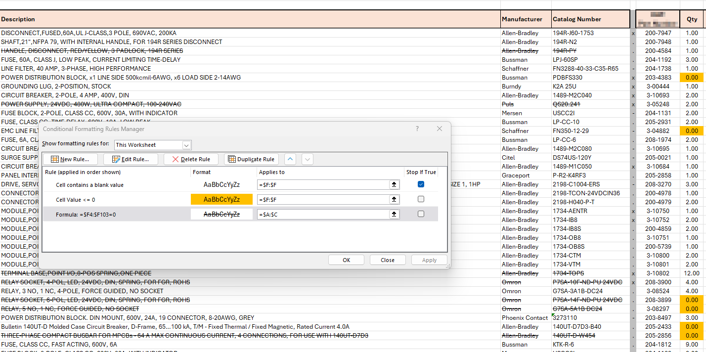 Conditional formatting based on value in another range | Microsoft Community Hub