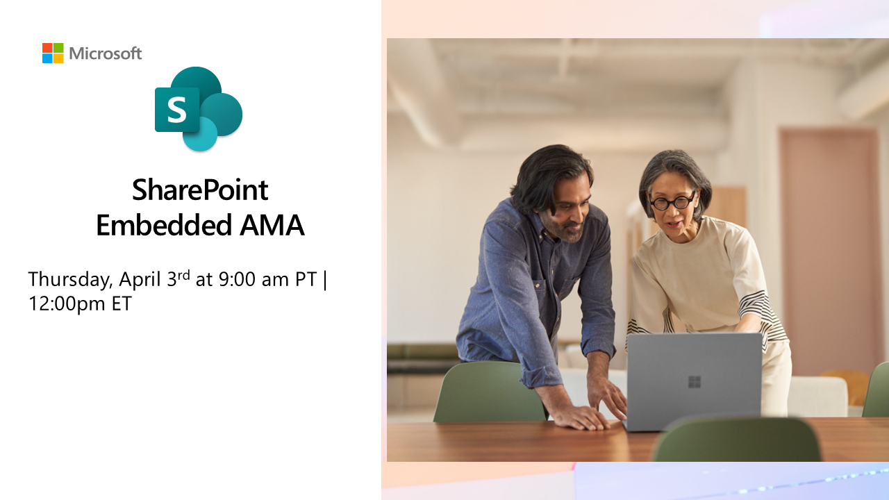 SharePoint Embedded AMA: Getting Started with AI Powered Apps | Microsoft Community Hub