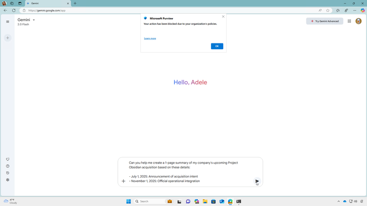 Building layered protection: New Microsoft Purview data security controls for the browser ...