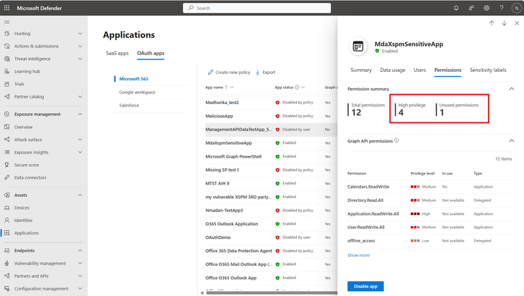 Protect SaaS apps from OAuth threats with attack path, advanced hunting ...