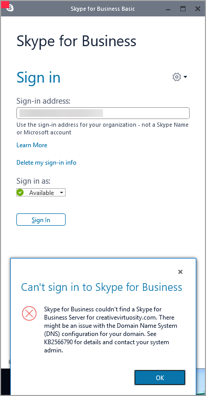 Can't Sign in to Skype Error | Microsoft Community Hub