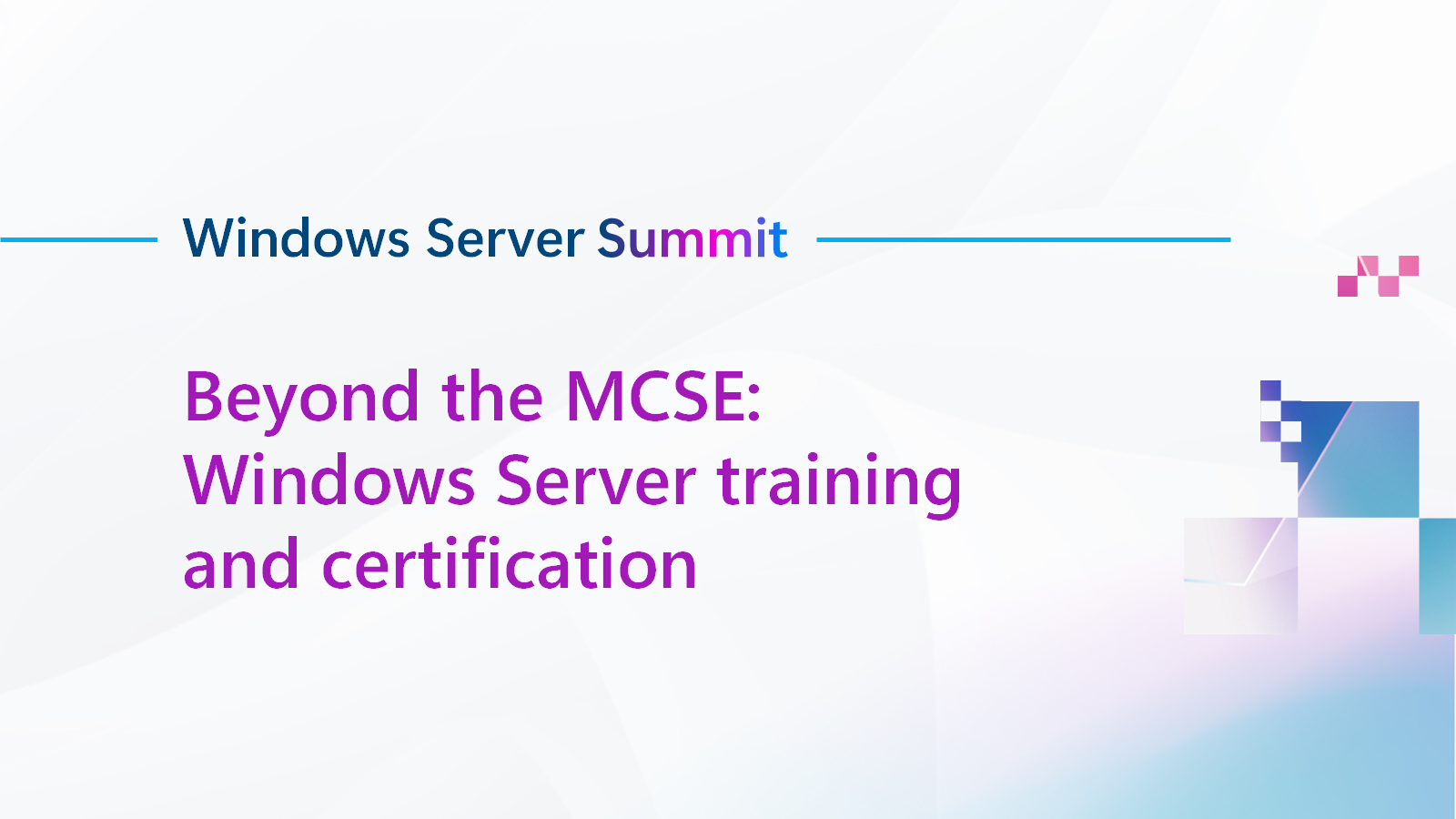 Beyond the MCSE: Windows Server training and certification - Windows ...