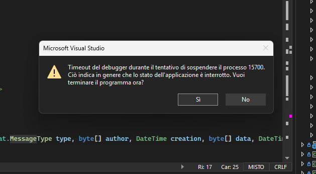 Blazor server app closes without error during debugging | Microsoft Community Hub