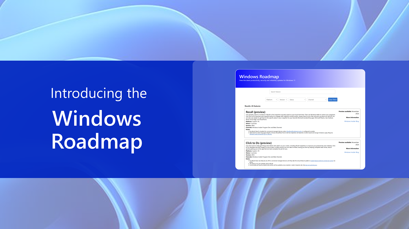 Introducing the Windows roadmap - Windows IT Pro Blog