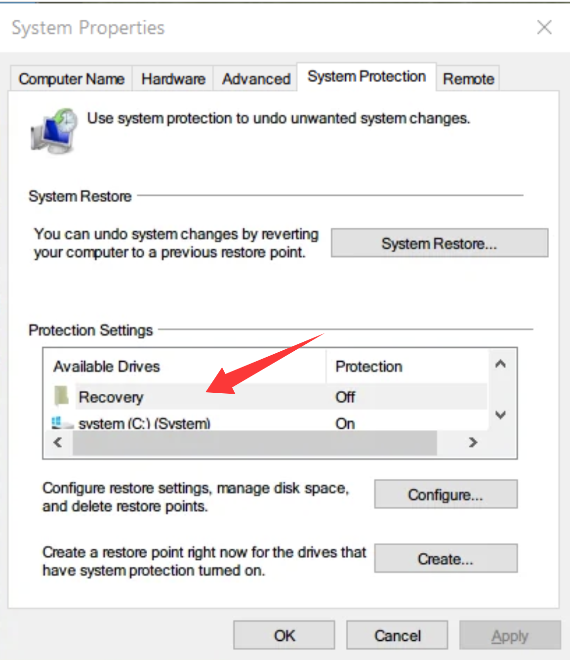 Question about Recovery volume from system restore? | Microsoft ...