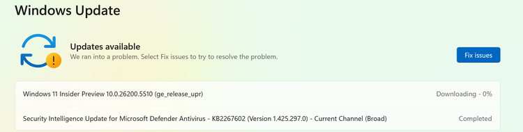 Windows 11 Insider Preview 10.0.26200.5510 (ge_release_upr) | Microsoft ...
