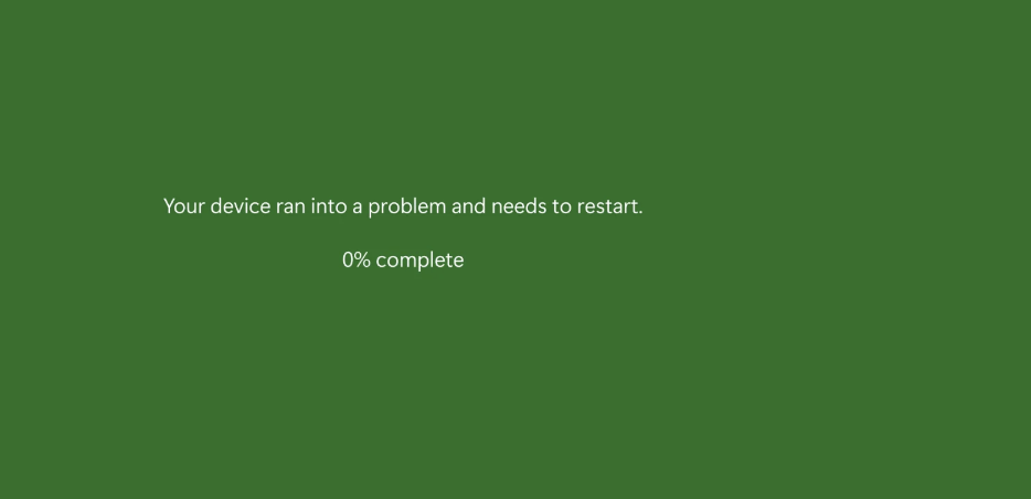Your device ran into a problem and needs to restart | Microsoft ...