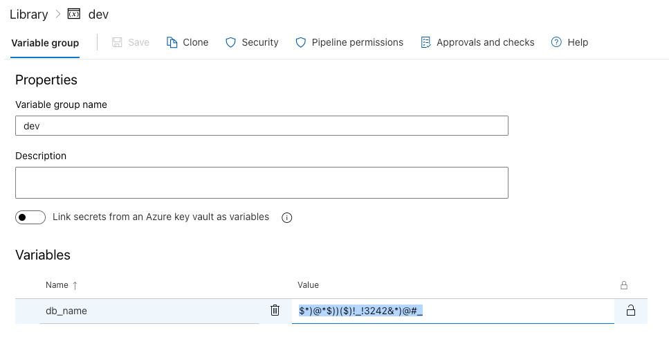 Special Characters not accepted in Azure Pipeline variable | Microsoft Community Hub