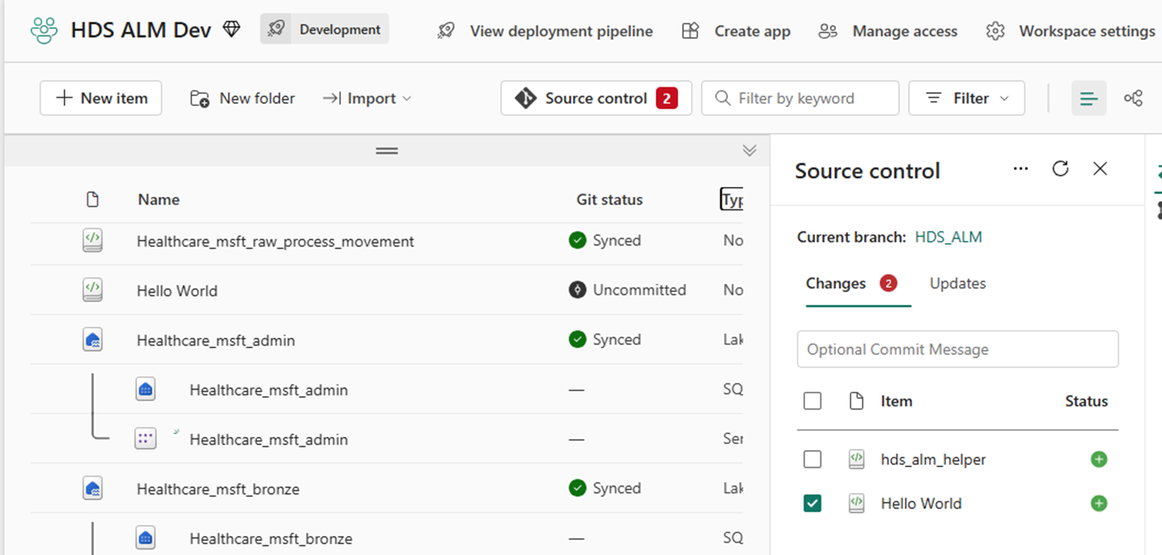 Healthcare data solutions in Microsoft Fabric ALM support | Microsoft ...