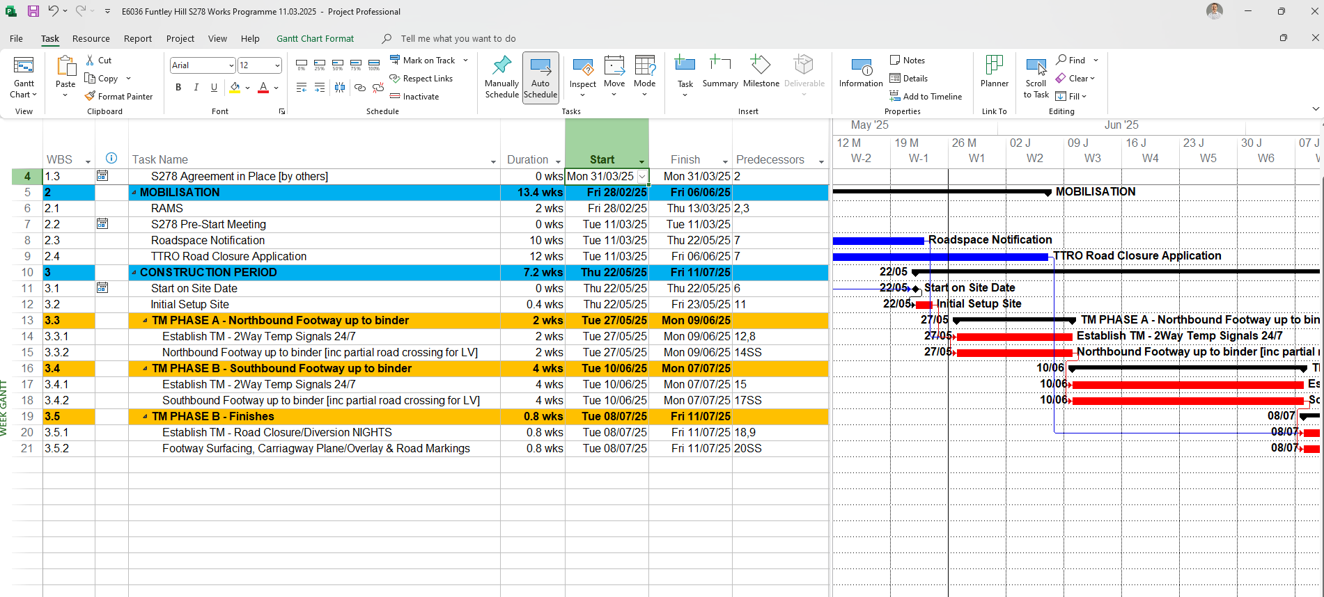 Gridline for Project Start Date Shifts When Printing | Microsoft ...