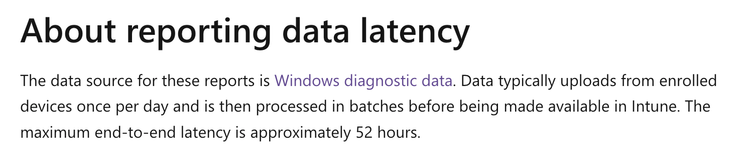 Problem running the Windows Feature Update Device Readiness Intune Report | Microsoft Community Hub