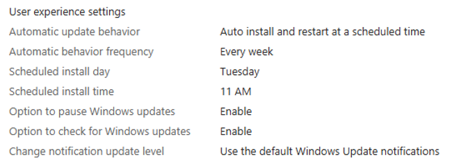Feature Update Policy relationship to Update Ring Install Schedule ...