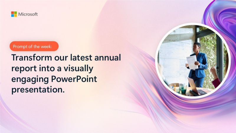 PROMPT OF THE WEEK: Transform our annual report into a visually ...