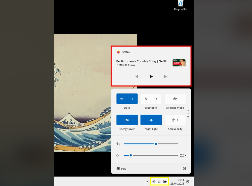 Dsable this notification displaying media playing | Microsoft Community Hub