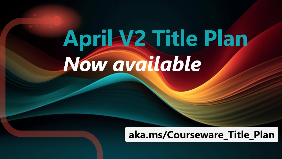 April 2025 V2 Title Plan now available! | Microsoft Community Hub