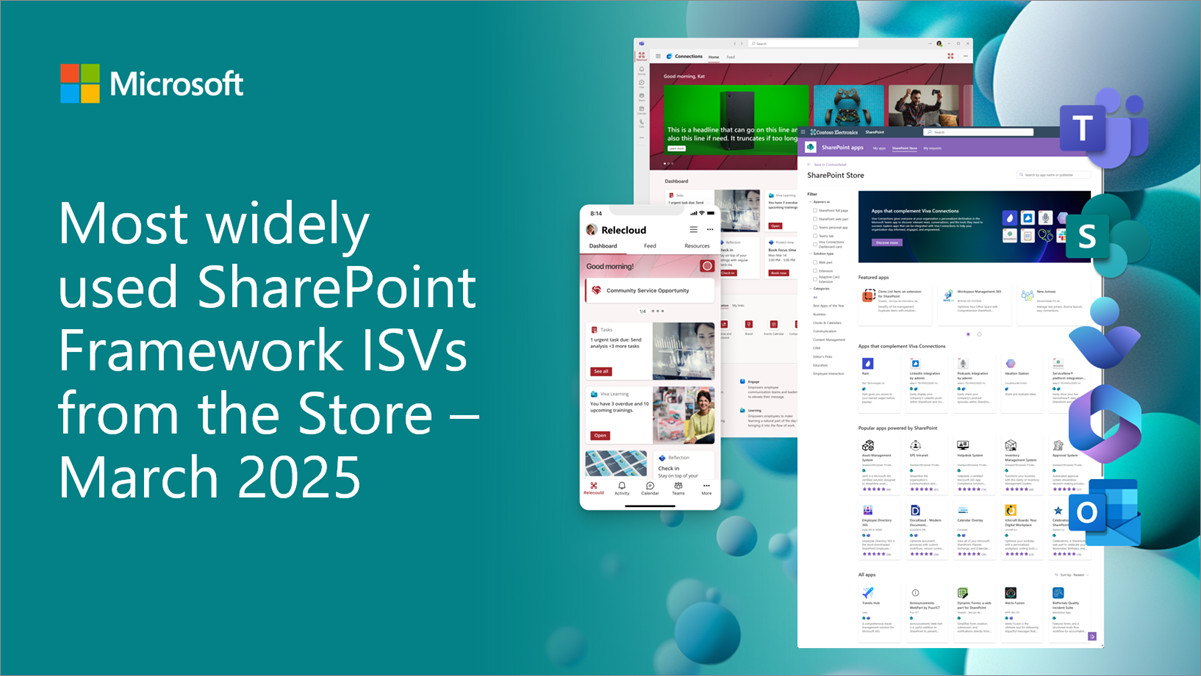 Most widely used SharePoint Framework ISVs from the Store - March 2025 ...