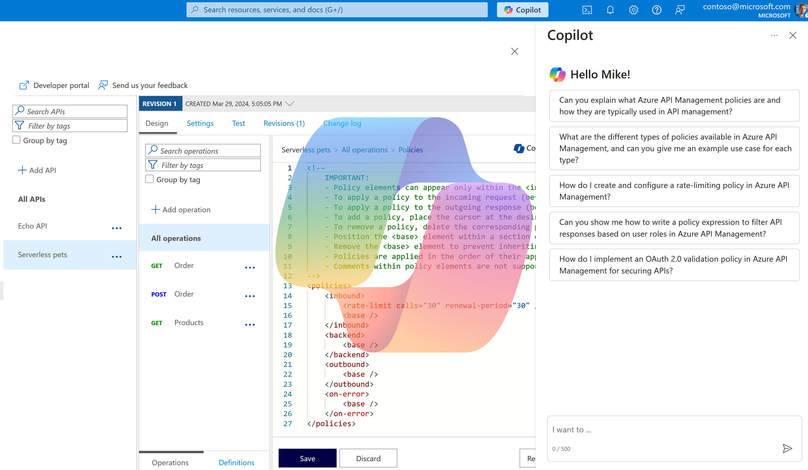 Announcing General Availability of Authoring API Management Policies with Microsoft Copilot in ...
