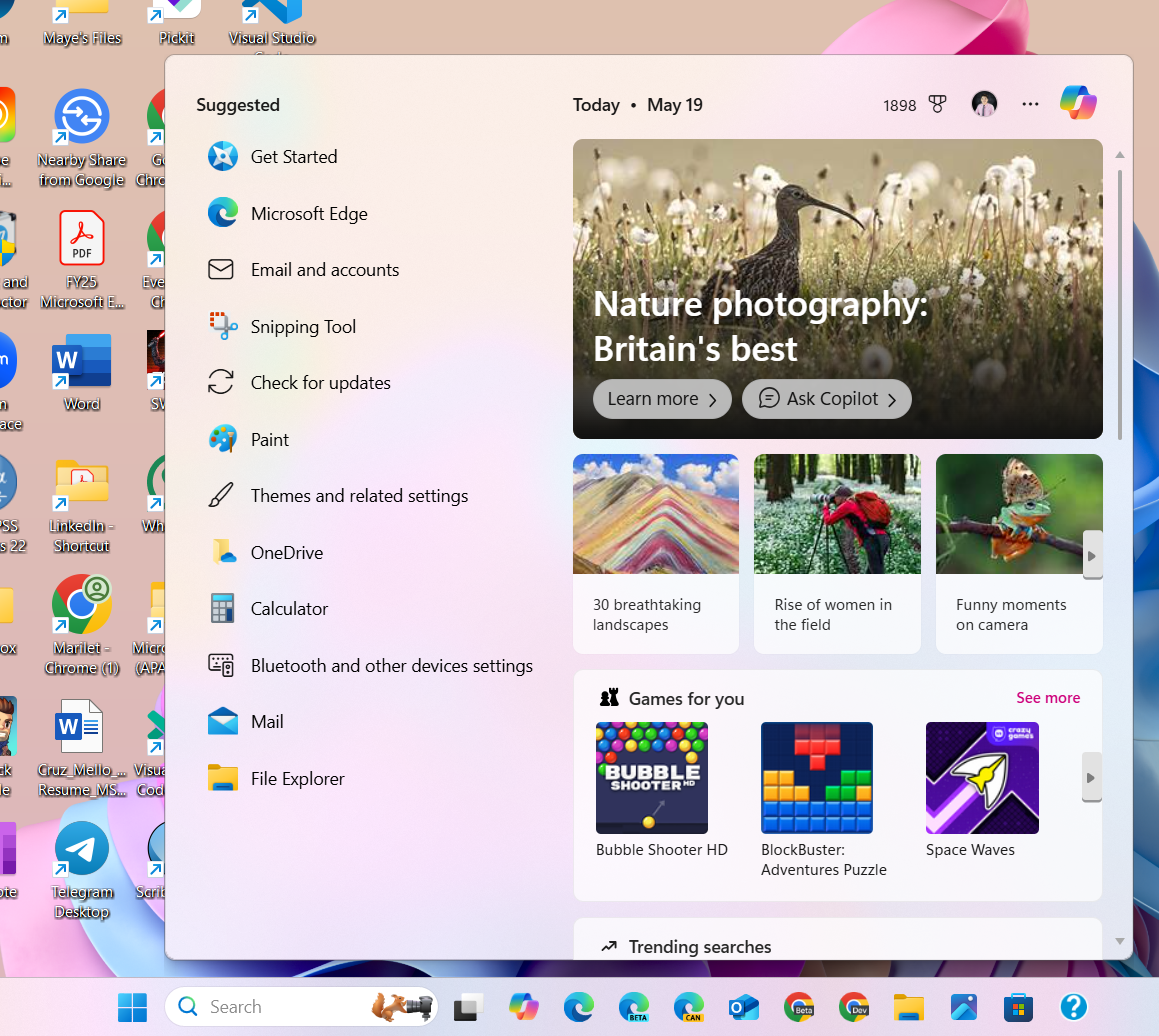 The Windows 11 search box on the taskbar is not working or responding ...