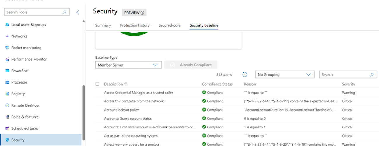 Using OSConfig to manage Windows Server 2025 security baselines ...