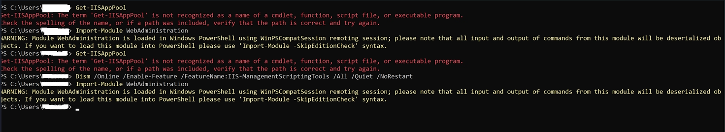 Managing Iis In Powershell 7 Fixing Get Iisapppool And Get Iissite 6899