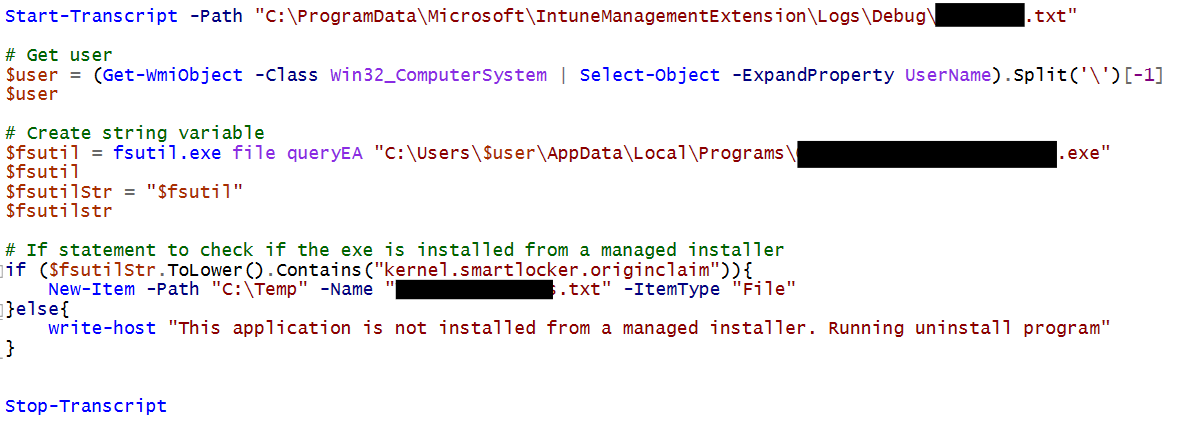 Deploying Script as Win32 App | Microsoft Community Hub