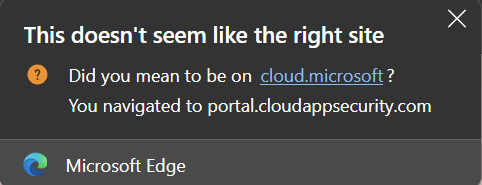 Edge Warning when clicking on Links in Entra | Microsoft Community Hub