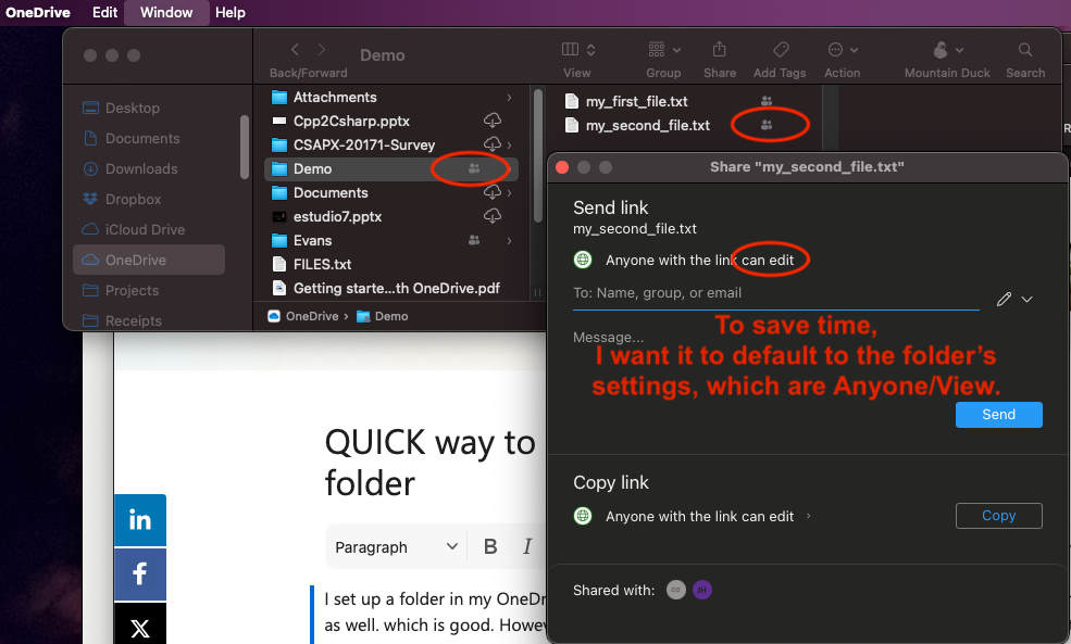 QUICK way to create a link to a file in a shared folder | Microsoft Community Hub