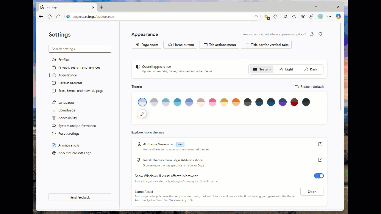 Theme automatically changes to match Bing NTP image | Microsoft ...