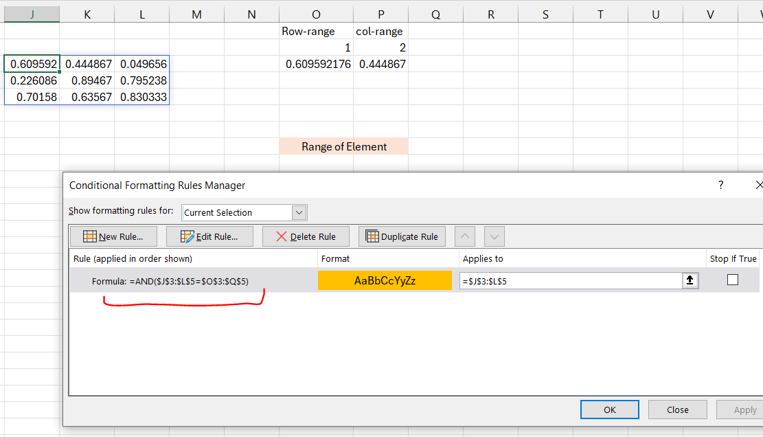 Conditional formatting for an Array | Microsoft Community Hub