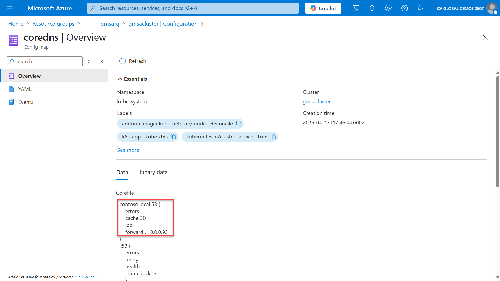 gMSA on AKS and Private Endpoints | Microsoft Community Hub