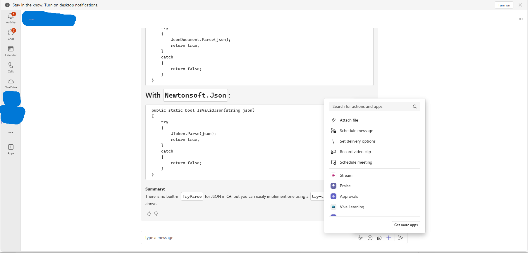 Custom Teams AI Bot does not have attachment button | Microsoft Community Hub
