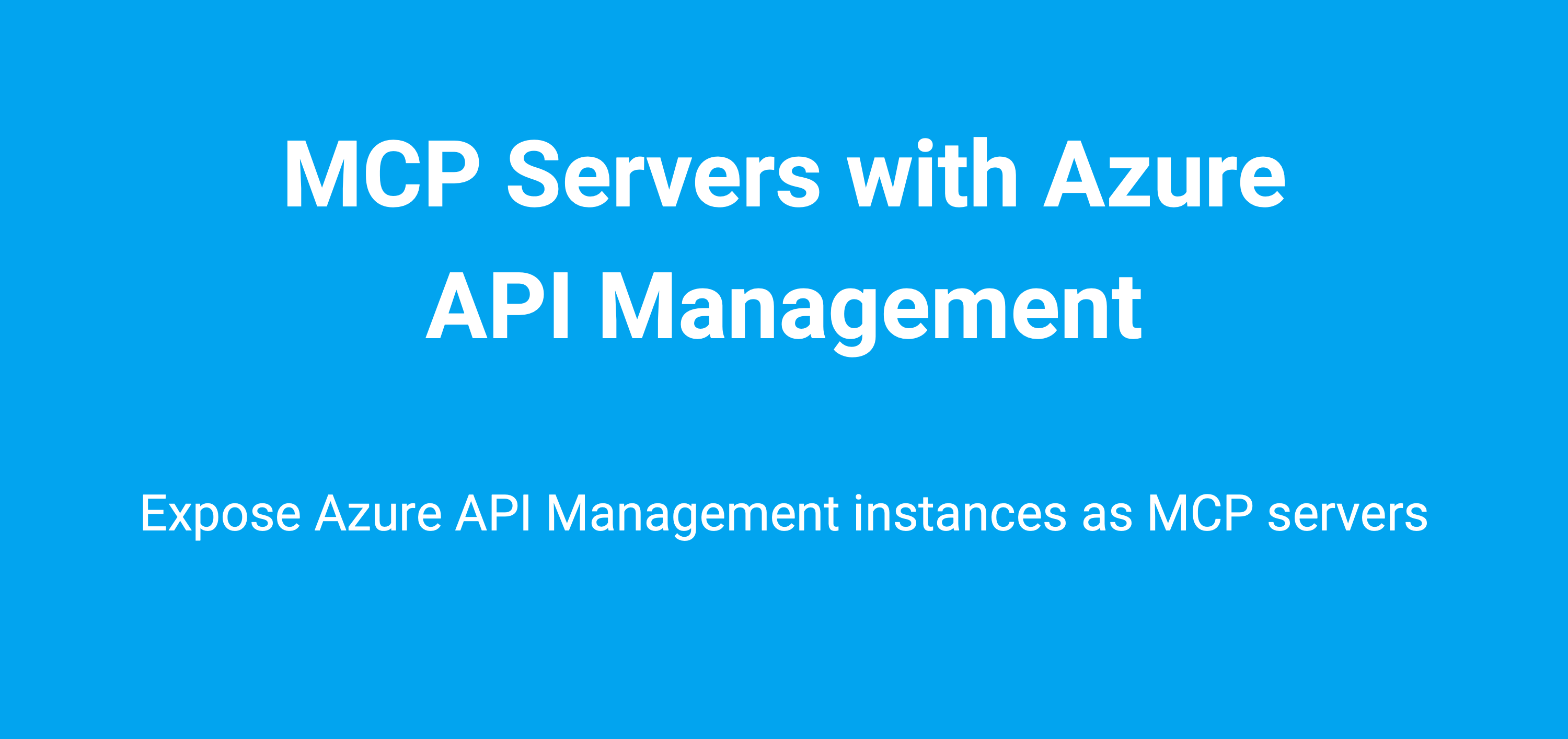 Join Us for an AMA on Improving Your MCP Servers with Azure API Management | Microsoft Community Hub