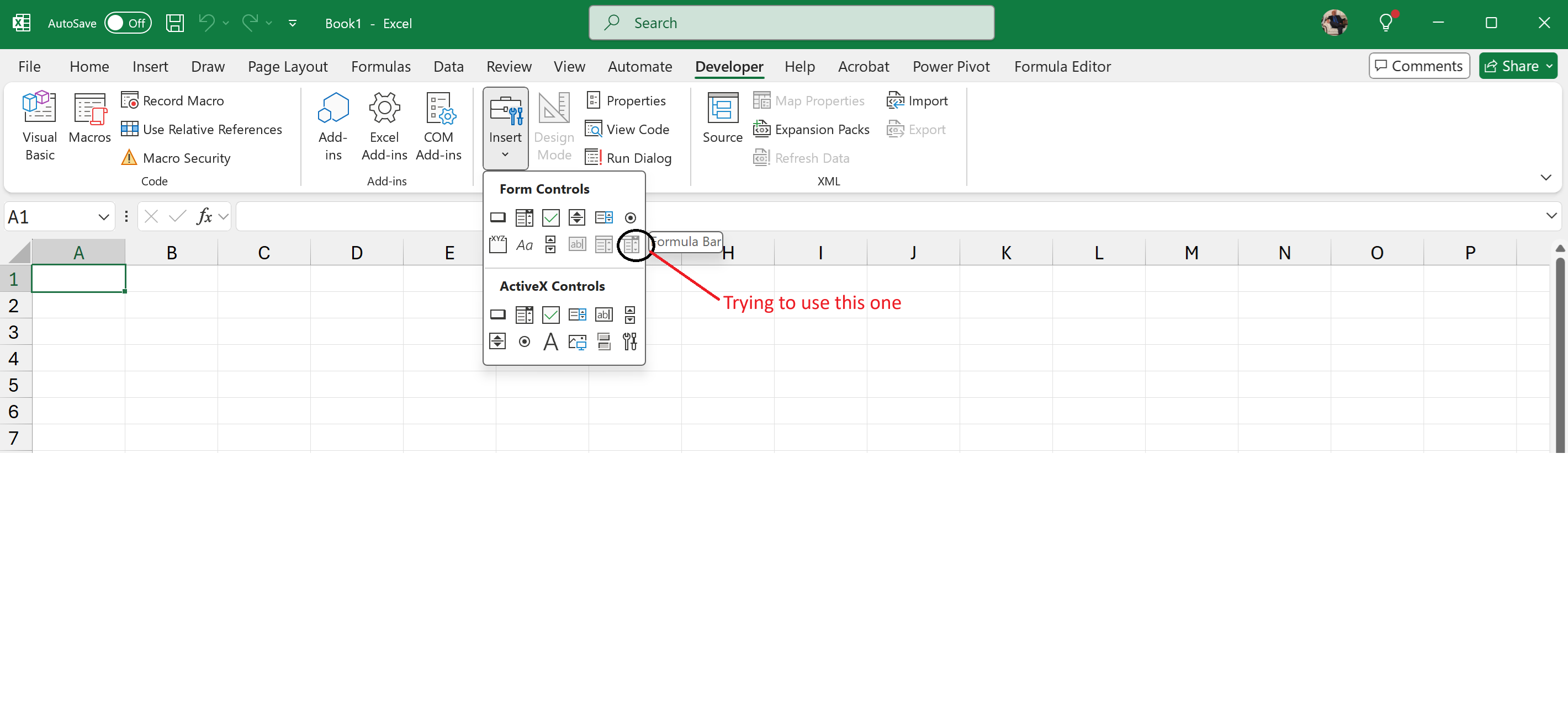 Unable to insert Form combo box drop down after Microsoft 365 update ...