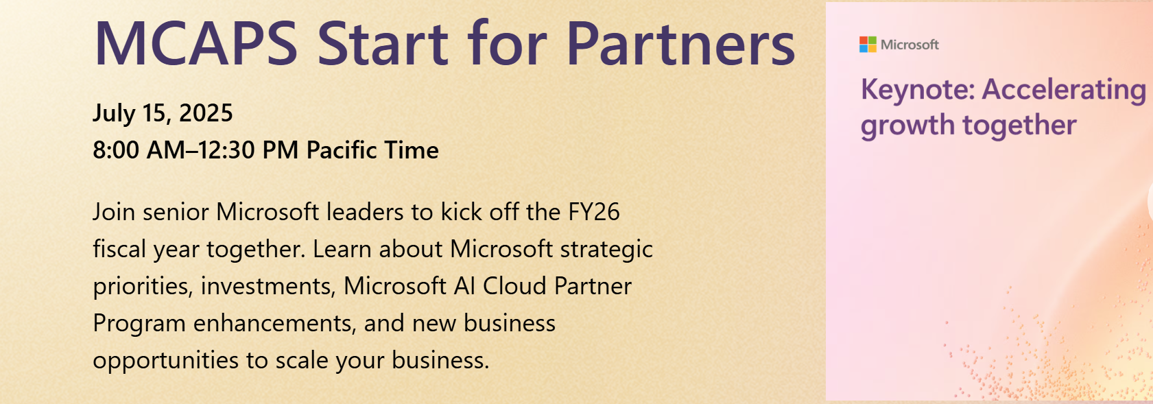 MCAPS Start for Partners -tapahtuman yhteenveto | Microsoft Community Hub