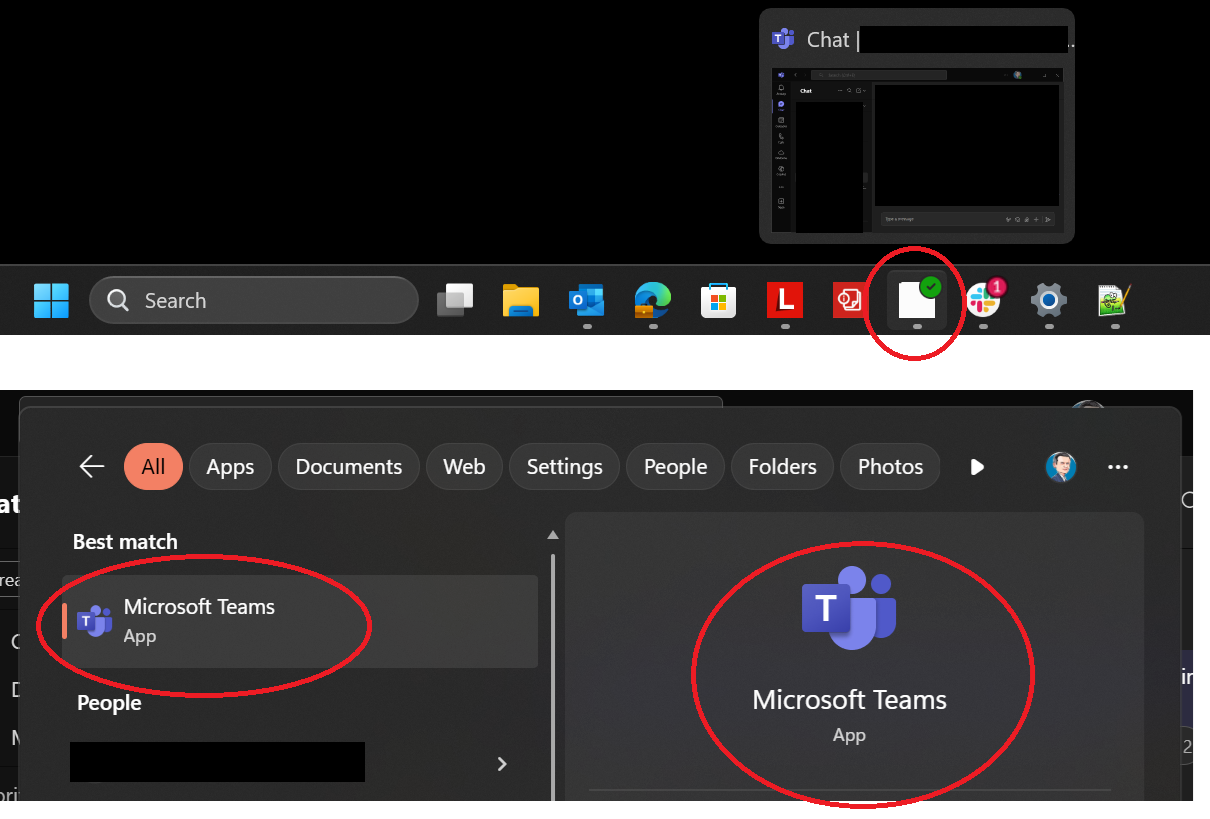 Microsoft Teams App in Task Bar shows up as white square after opening app | Microsoft Community Hub