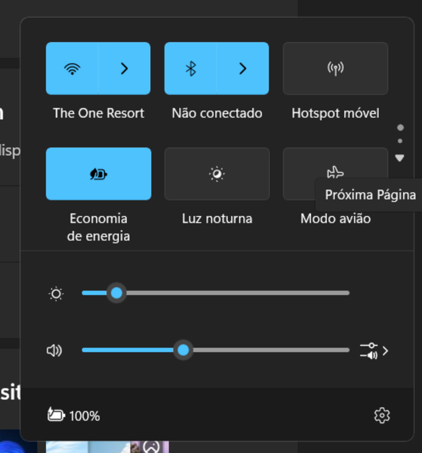 Can the Windows system quick settings menu display more controls ...