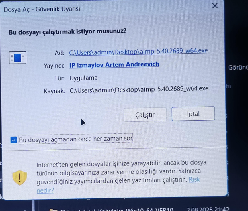 Every time the Windows 11 system runs an EXE file, a prompt box pops up ...