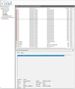 Dcom error - did not register with DCOM within the required timeout ...