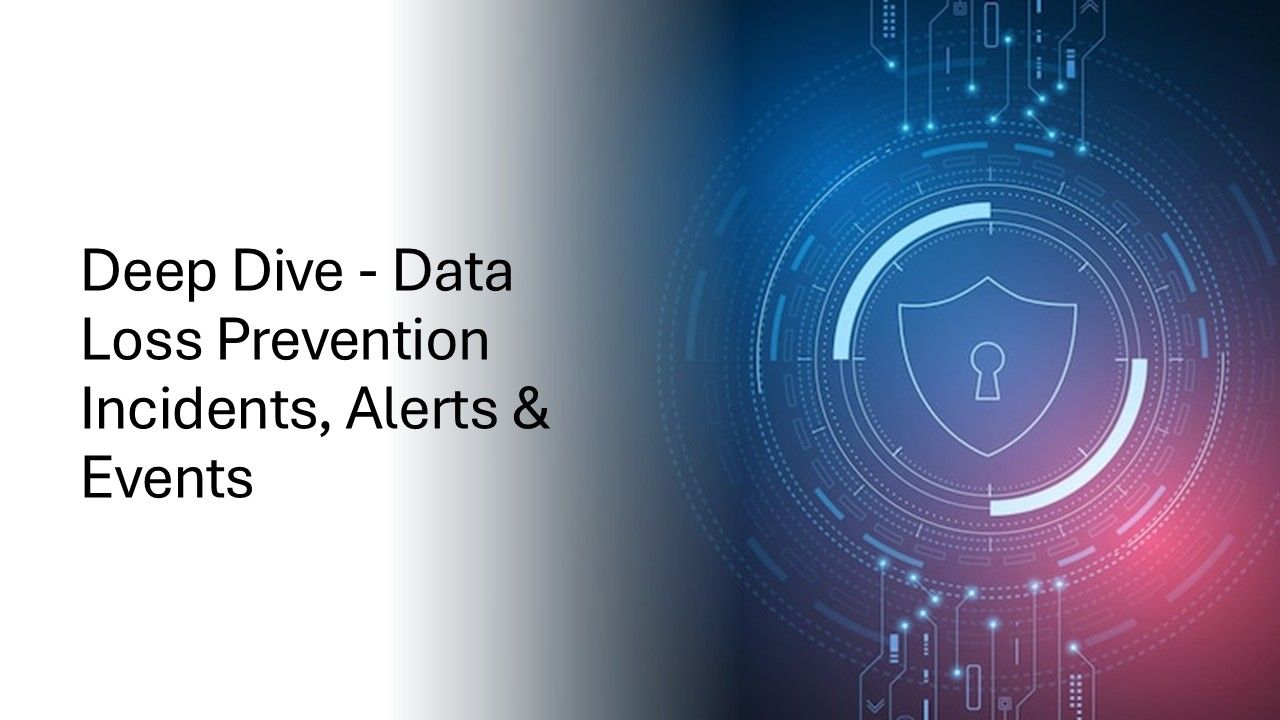 Deep Dive: DLP Incidents, Alerts & Events - Part 2 | Microsoft ...