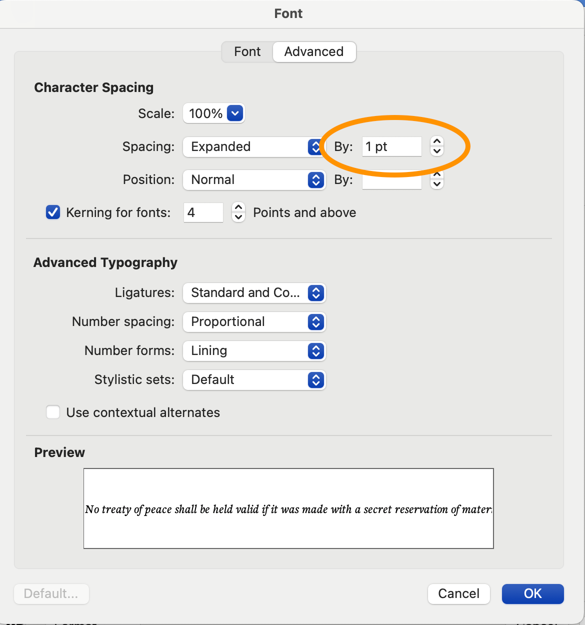 Typography: Expand Character Spacing by Relative Value | Microsoft ...