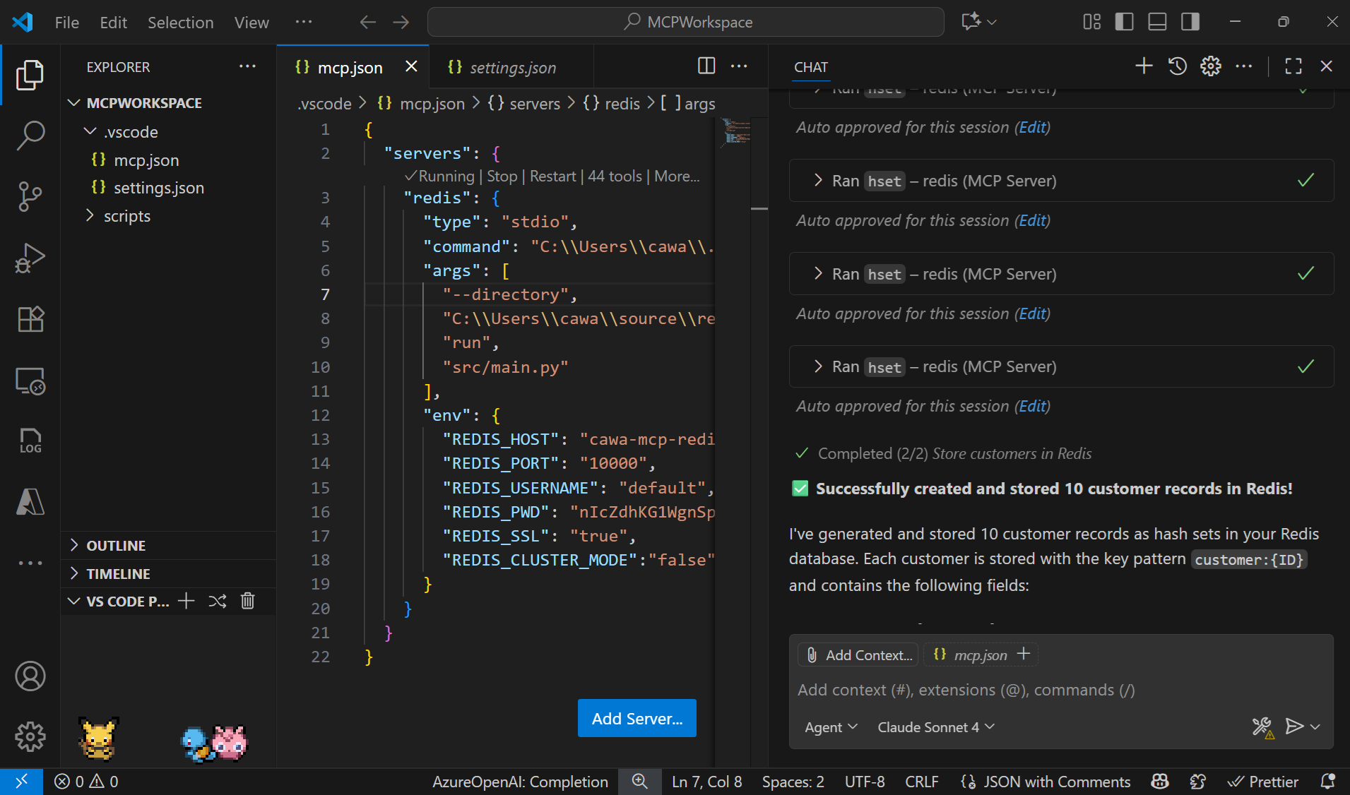 Using MCP Server with Azure Managed Redis in VS Code | Microsoft Community Hub