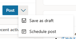 Viva Engage - Schedule post - no longer a premium feature | Microsoft ...