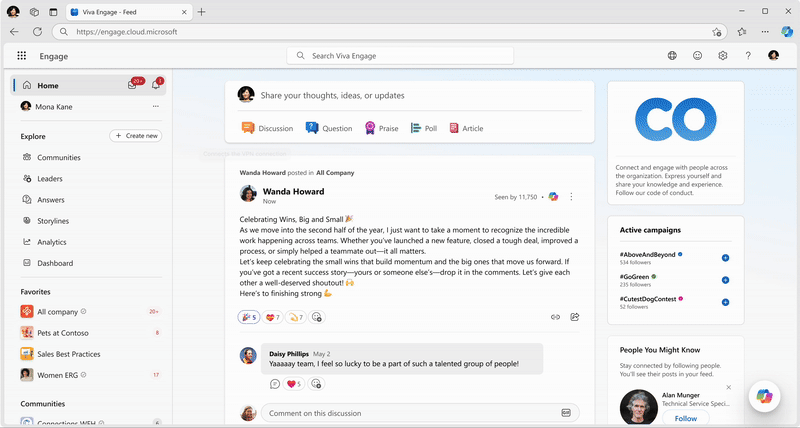 Microsoft 365 Copilot is coming to Viva Engage | Microsoft Community Hub