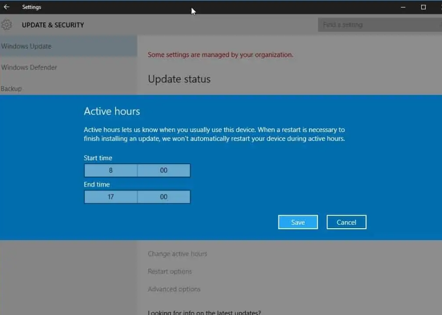 Windows update active hours constraint | Microsoft Community Hub