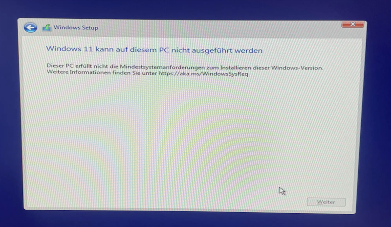 Windows 11 kann auf diesem PC nicht ausgeführt werden. Wie lässt sich ...